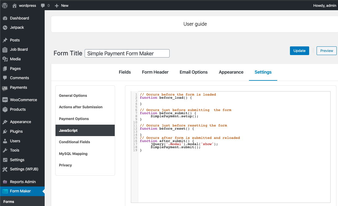 FormMaker | Simple Payment